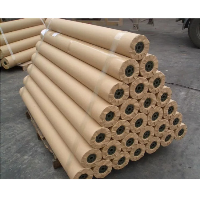 30gsm CAD Plotter Paper Brown Tough Paper Jumbo Roll Drawing Printing